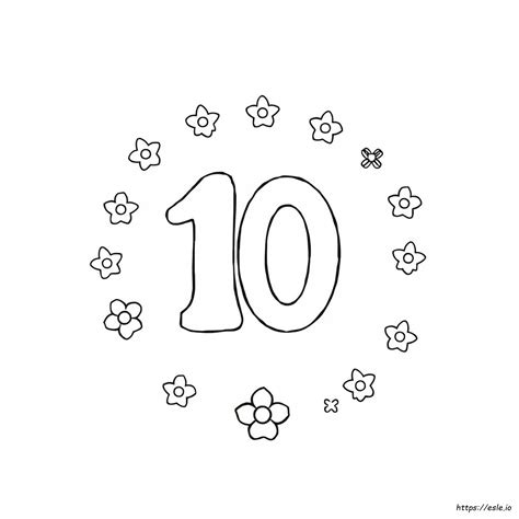 Kolorowanka Numer 10