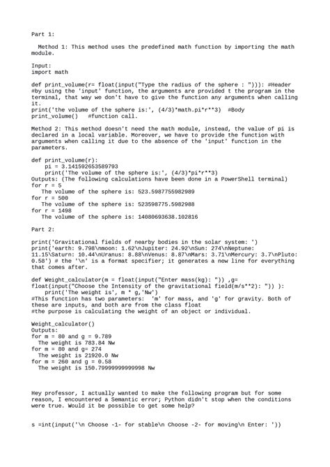 Learning Journal Unit 1 CS1101 Part 1 Method 1 This Method Uses The
