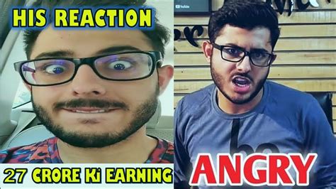 Carryminati Earning His Reaction Carryminati React On His Fake