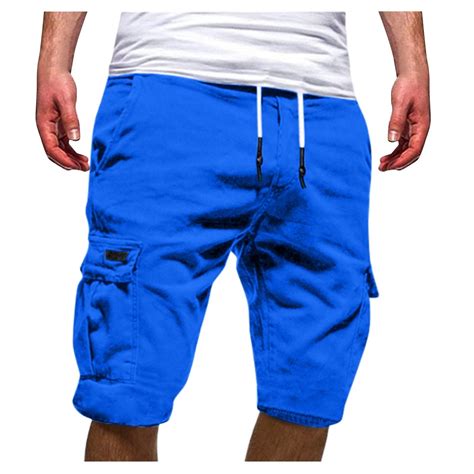 Lbskus Mens Below Knee Long Shorts Causal Work 34 Cargo Shorts Capris