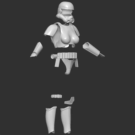 ♀️ Femtrooper Female Stormtrooper Armor Suit・ Stl File For 3d Printing