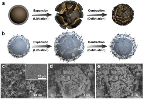 Schematic Illustration Of A Volume Expansion During Charging And Download Scientific Diagram