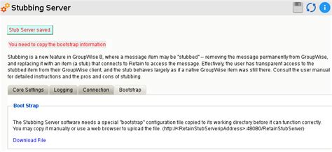 Stubbing Server Retain 4901 Installation And Administration