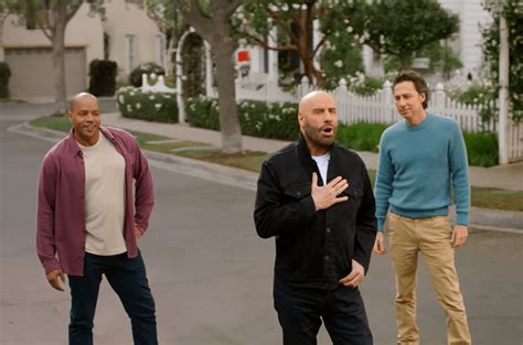 John Travolta Zach Braff And Donald Faison In T Mobile Super Bowl Ad