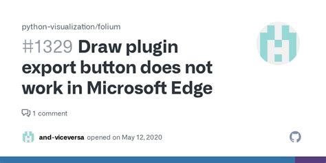 Draw Plugin Export Button Does Not Work In Microsoft Edge Issue Python Visualization