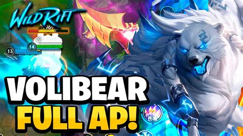 😱nuevo Volibear Full Ap Demasiado Daño Wild Rift Youtube