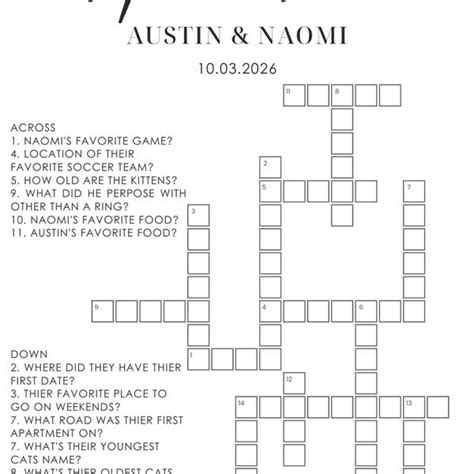 Wedding Sudoku Puzzle Game Custom Game Template Table And Party Games