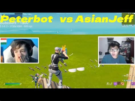 Peterbot VS Asian Jeff TOXIC Buildfights 1v1!! - YouTube