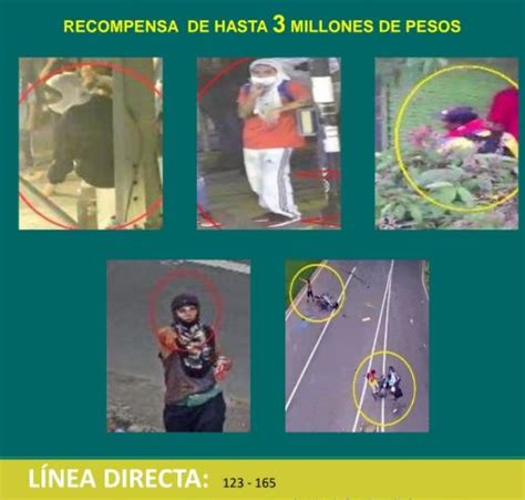 Policía Dio A Conocer El Cartel De Los Más Buscados Por Actos Vandálicos