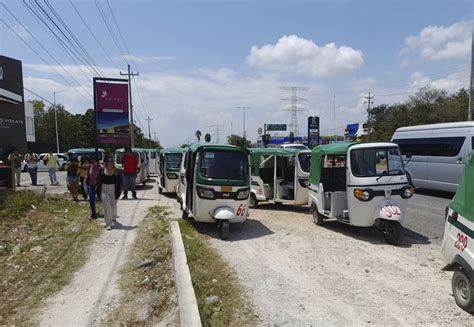 Mototaxistas De Playa Del Carmen Protestan Contra Acciones De Imoveqroo