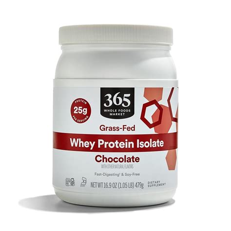 365 By Whole Foods Market Chocolate Whey Protein Isolate Supplement