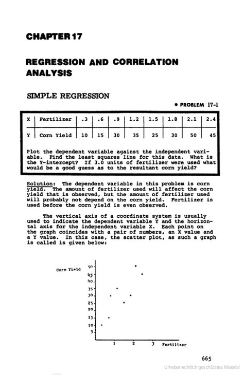 SOLUTION: Ch 17 regression and correlation analysis - Studypool