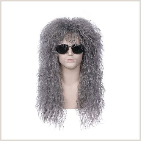 Beron 70s 80s Mens Rocking Dude Wig Punk Heavy Metal Rocker Disco