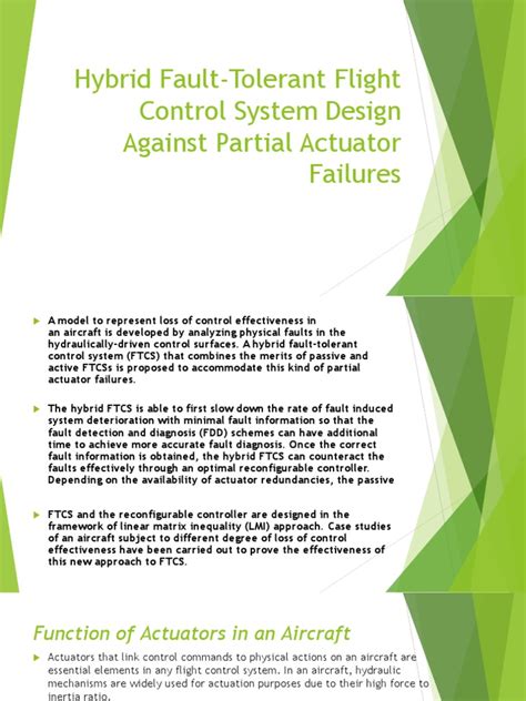 hybrid fault tolerant flight control system design pdf flight