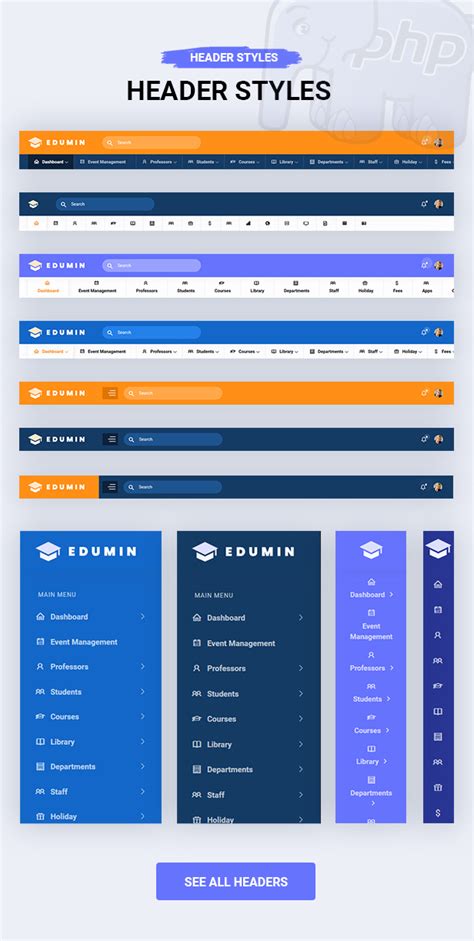 Edumin Php Education Admin Dashboard Bootstrap Template Graphicfort