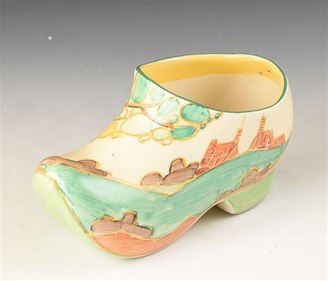 Clarice Cliff Secrets Large Clogsabot C1933