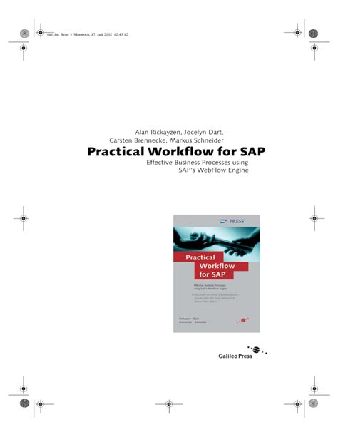 Practical Workflow For Sap Effective Business Processes