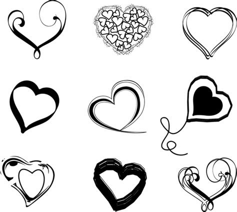 Sketch Heart Vector Free Vector Download 6 714 Free Vector For