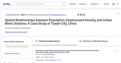 Spatial Relationships Between Population Employment Density And Urban Metro Stations A Case