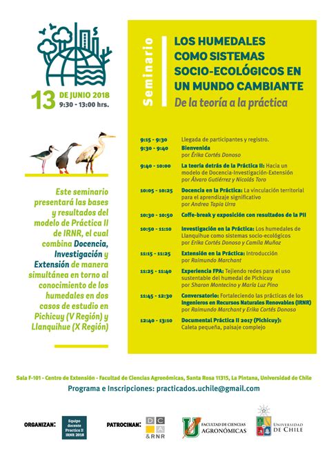 Seminario Humedales Como Sistemas Socio Ecológicos En Un Mundo