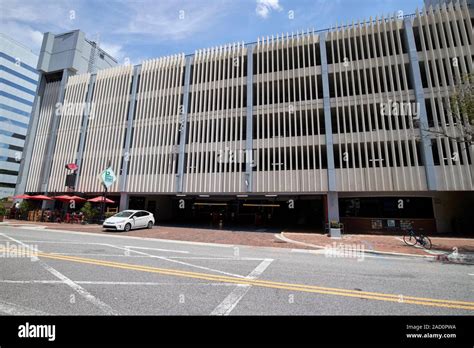 Central Boulevard Parking Garage City Of Orlando Florida Usa Stock