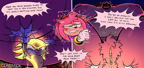 Rule 34 Amy Rose Anthro Ass Breasts Classica P Dialogue English Text Extreme Size Difference