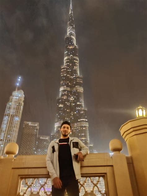 Burj Khalifa Night Photography Dubai Landmark Urban Night