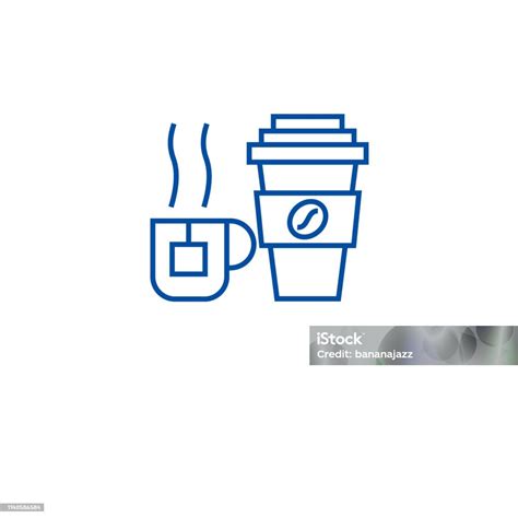 咖啡杯 茶杯線圖示概念咖啡杯 茶杯扁平向量符號 符號 輪廓插圖向量圖形及更多一組物體圖片 一組物體 冬天 剪裁圖 Istock