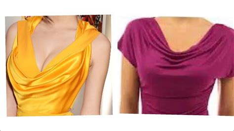 Diy Cowl Neck Top How To Cut And Sew The Needle Woman Youtube
