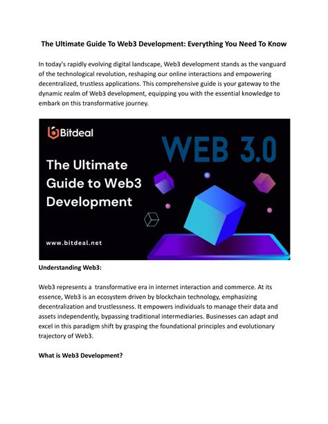 Ppt The Ultimate Guide To Web3 Development Everything You Need To
