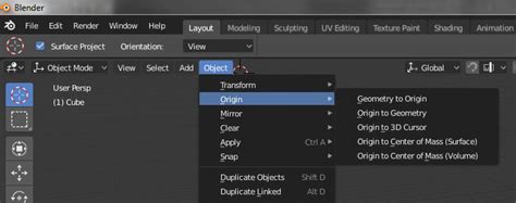 Origin In Basics Interface Blender Artists Community