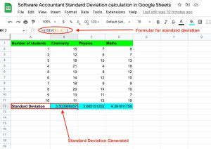 How To Calculate Standard Deviation In Google Sheets Step By Step