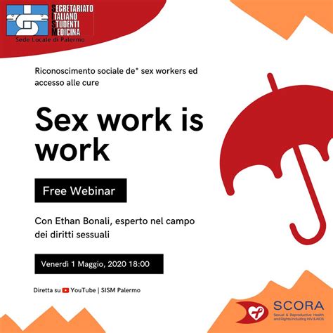 Webinar “sex Work Is Work” Sism Sede Locale Di Palermo Aps