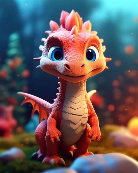 Premium Ai Image There Is A Small Dragon That Is Standing In The