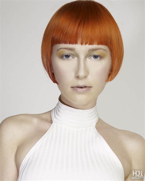 Red Bob With Full Fringe