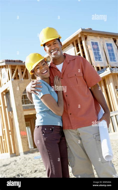 Couple Having Their House Built Stock Photo Alamy