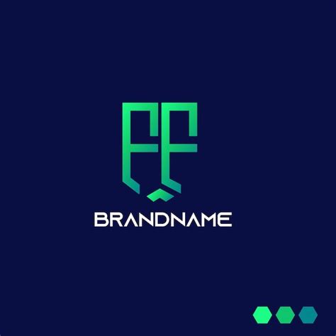 Premium Vector Modern Unique Corporate Ff Letter Logo Design Templete