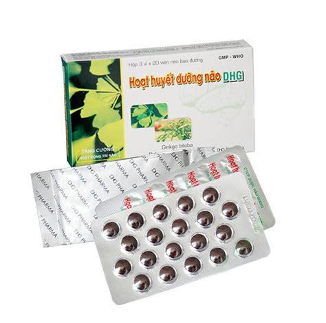 Hoạt huyết dưỡng não DHG hỗ trợ điều trị rối loạn tuần hoàn não thuoc suy giảm trí nhớ thiểu