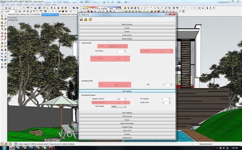 SKETCHUP TEXTURE VRAY TUTORIAL EXTERIOR NIGHT SCENE