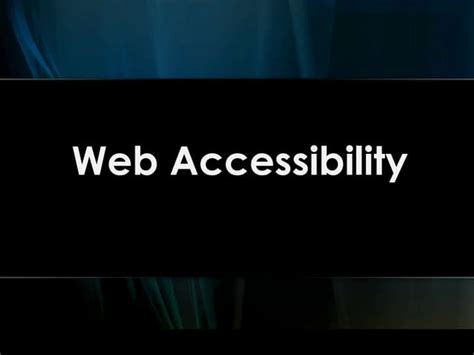 Accessibility Pptx