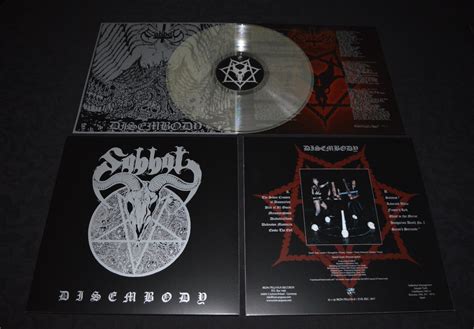 Sabbat Disembody” Lp Clear Vinyl Iron Pegasus Records