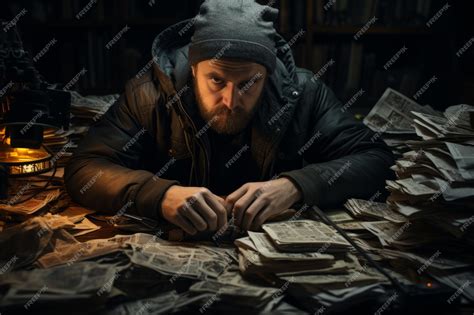 Premium Ai Image Investigative Journalist Uncovering Corruption And
