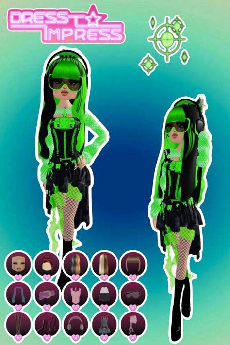 Dti Outfits Green Theme