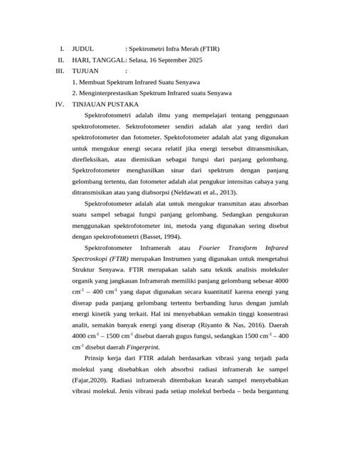 Lapres Ftir Djohan Priyambodo Pdf