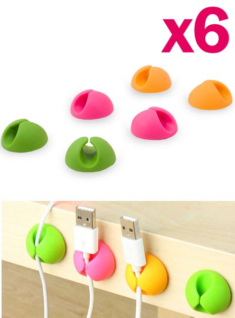 Фіксатор для дроту Cable Clips Cc 908 Різнокольоровий органайзер тримач