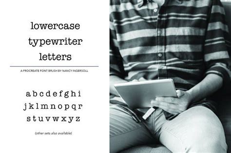 Procreate Typewriter Font Lowercase Typewriter Font Lowercase A
