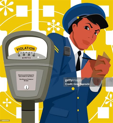 Male Meter Reader Writing Ticket High Res Vector Graphic Getty Images