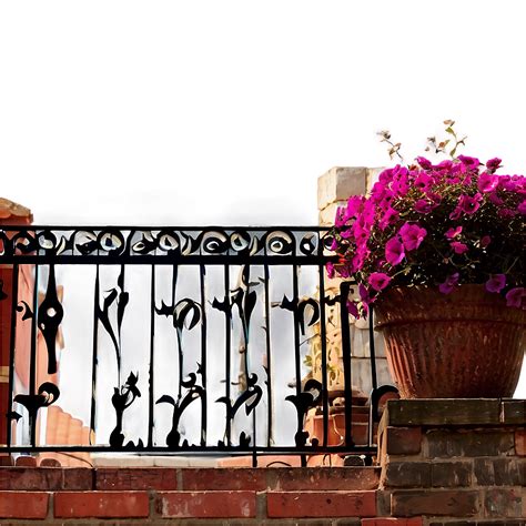 Download Wrought Iron Balcony Railing Png 05242024