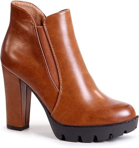 Topschuhe24 372 Damen Plateau Stiefeletten Ankle Boots Amazon De