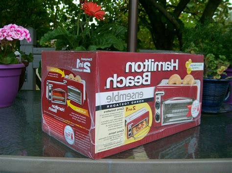 ~hamilton Beach~22703h~ensemble~oven And Toaster~2 In 1 Appliance~red